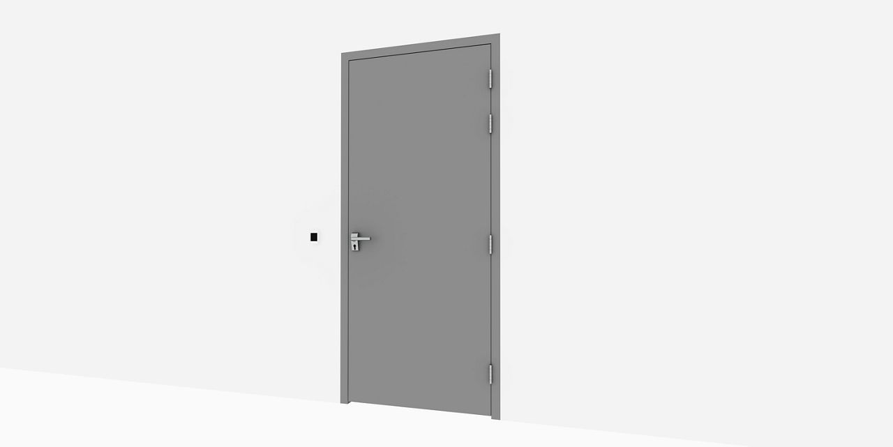 Steel Doorset, Fire Exit with Access Control - Single | ASSA ABLOY